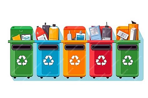 Segregación De Residuos Clasificación De Basura Por Material Y Tipo En