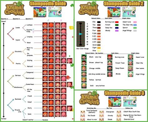 Acnl Hair Guide Hair Guide Animal Crossing