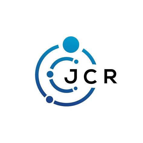 Jcr Letter Technology Logo Design On White Background Jcr Creative