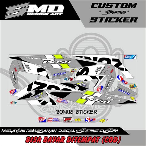 Jual STRIPING VARIASI SATRIA FU BARONG SUZUKI TEAM Shopee Indonesia