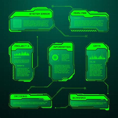 Futuristic Ui Elements Vector Images Over 11000