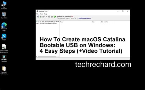 How To Create MacOS Catalina Bootable USB On Windows Easy Steps Video Tutorial TechRechard