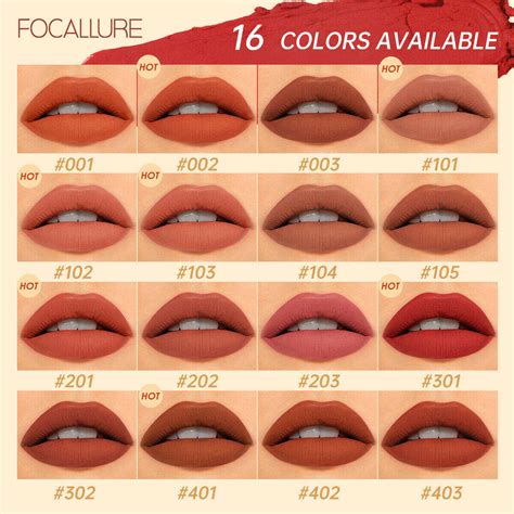 FA 203 Focallure PURE MATTE Lipstick 16 Variations ZDrop