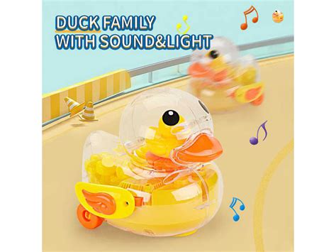 اردک موزیکال، چراغ دار و دارای حرکت اسباب بازی