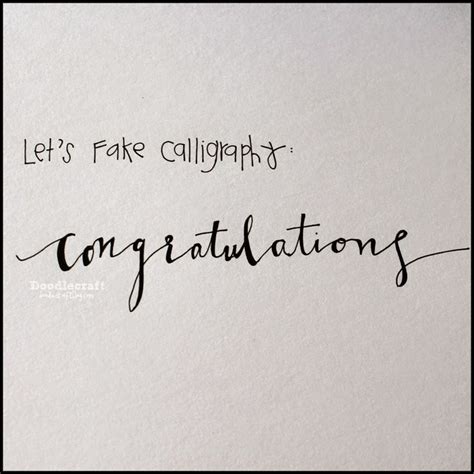 How To Fake Script Calligraphy Script Writing Fake Calligraphy Faux Calligraphy