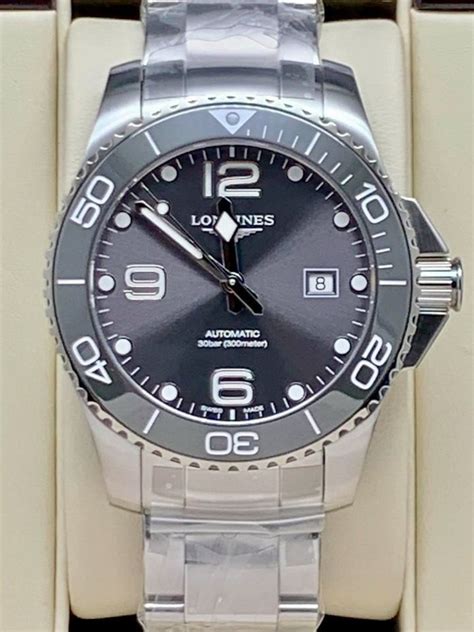 重序名錶 Longines 浪琴 康卡斯潛水系列 水鬼 浪鬼 灰色陶瓷圈 41mm 43mm 自動上鍊腕錶 台灣公司貨 Yahoo奇摩拍賣
