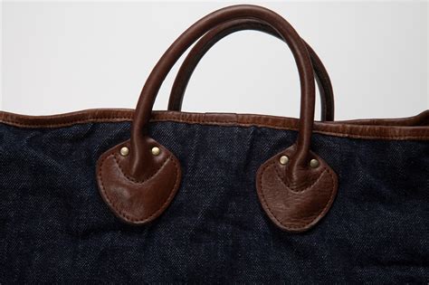 WAREHOUSE CO LOT DENIM TOTE BAG INDIGO 웨어하우스 코리아