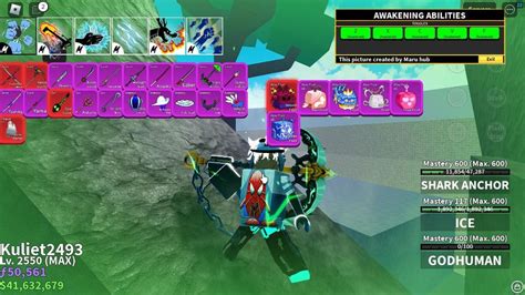 Blox Fruits Mink V4 T10 Shark Anchor Hallow Scythe Cursed Dual
