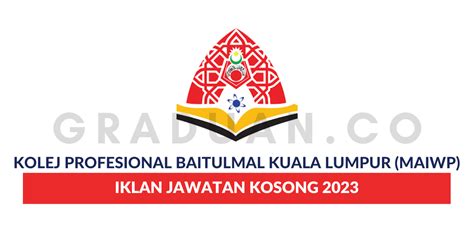 Permohonan Jawatan Kosong Kolej Profesional Baitulmal Kuala Lumpur