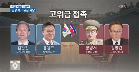 긴장 속 남북 고위급 접촉 대표단 만나는 순간