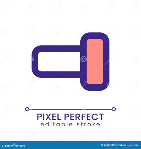Switch On Pixel Perfect Rgb Color Ui Icon Stock Vector Illustration