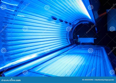 Blue Light Solarium Stock Photo Image Of Lamp Malicious
