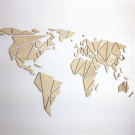 Houten Wanddecoratie Geometrische Muurdecoratie Origami Etsy Nederland Расписные деревянные