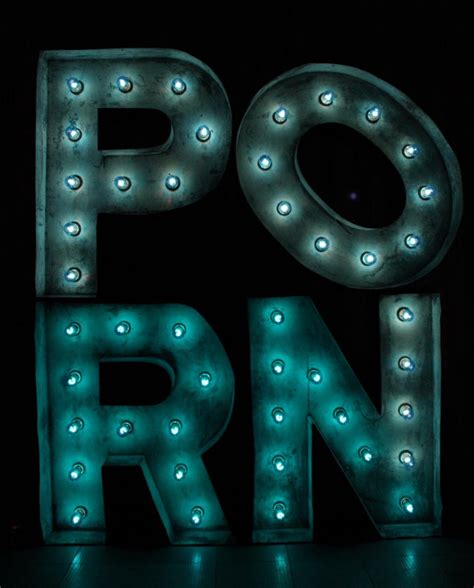 1930s Industrial Sign Letters Porn Sculpture By Colorado Artist Bill