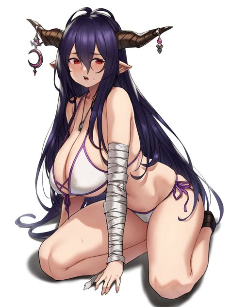 Rule 34 1girls Big Breasts Breasts Cleavage Danua Draph Draph Race