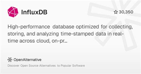 Influxdb Open Source Alternative To Mongodb Kdb And Amazon