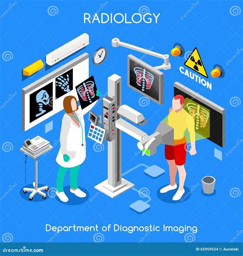 Xray Hospital 01 People Isometric Stock Vector Illustration Of