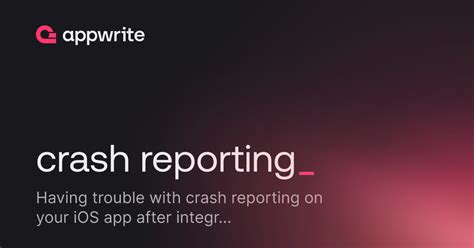 Crash Reporting Threads Appwrite