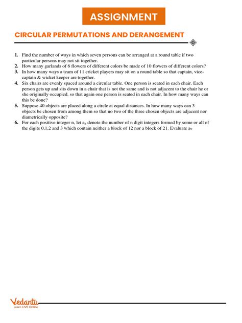ioqm circular permutation derangement download free pdf