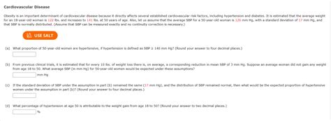 Solved That SBP Is Normally Distributed Assume That SBP Chegg Com