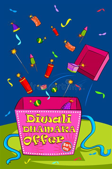 Happy Diwali Discount Sale Promotion Stock Vector Illustration Of