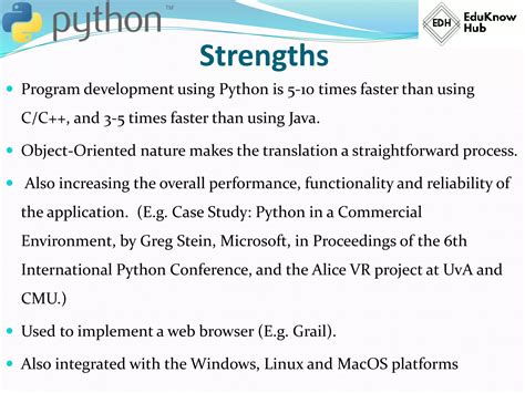 Introduction of python programming | PPTX | Operating Systems | Computer Software and Applications
