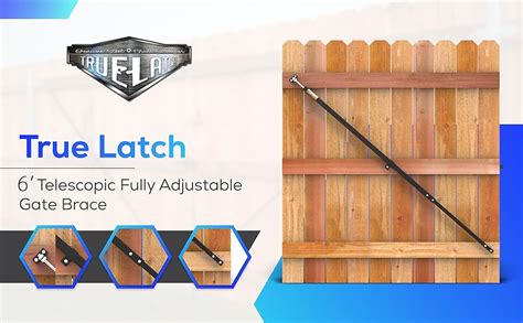 Amazon True Latch 6 Telescopic Gate Brace Wood Privacy Fence