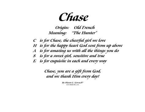 Meaning Of Chase Lindseyboo