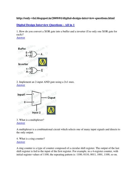 Interview Questions 1 Pdf Field Programmable Gate Array Dynamic Random Access Memory