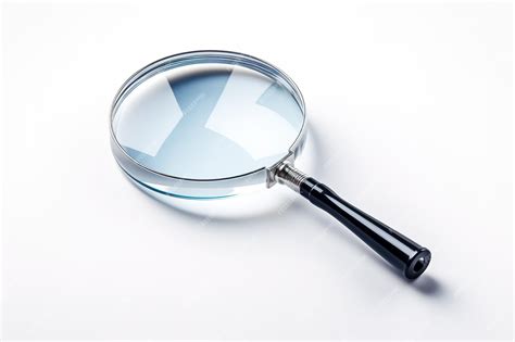 A Classic Magnifying Glass Ready To Reveal Hidden Details On A Clear