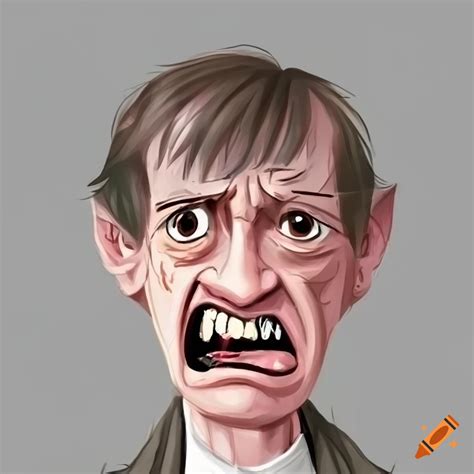 Cartoon Character Looking Exasperated With Crossed Arms And Annoyed
