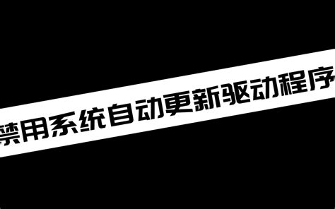 禁用windows系统自动更新驱动程序 锐哥评测站 锐哥评测站 哔哩哔哩视频