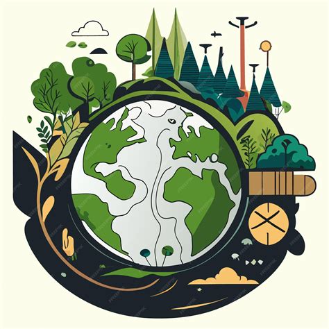 Alerta De Cambio Climático Ilustrada Tierra Dibujada A Mano Vector