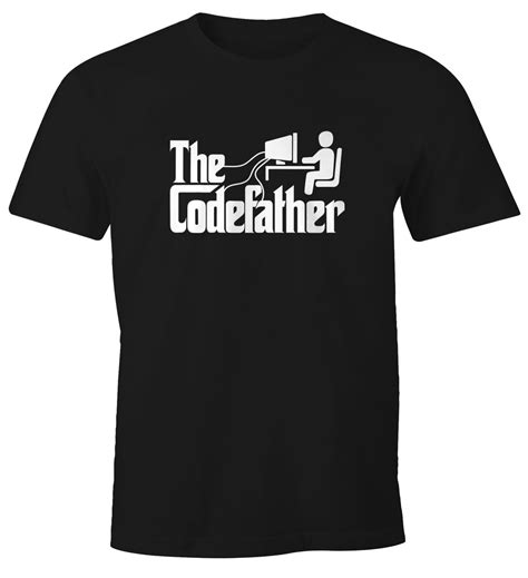 Herren T Shirt The Codefather Programmierer It Informatiker Coder