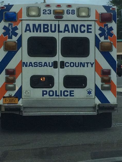 An Ambulance Is Parked On The Side Of The Road