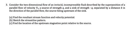Solved Consider The Two Dimensional Flow Of An Inviscid