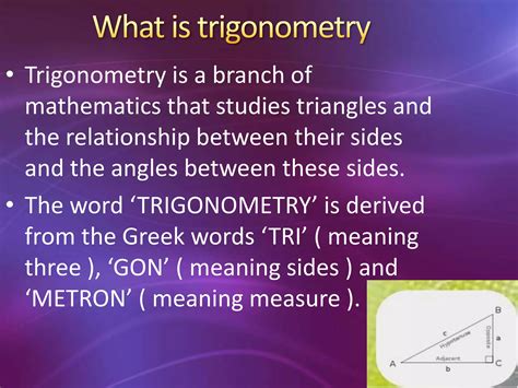 Introduction To Trigonometry Pptx