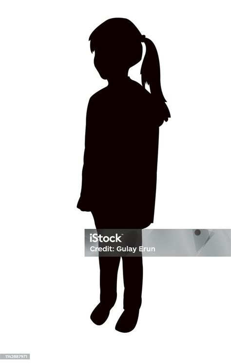 A 아이 몸 실루엣 벡터 실루엣에 대한 스톡 벡터 아트 및 기타 이미지 실루엣 아이 검은색 Istock
