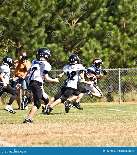 Making A Touchdown Youth Football Editorial Photography Image Of