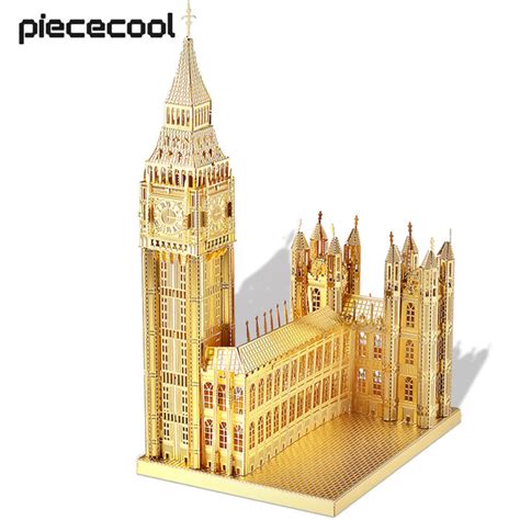 Piececool 3d โลหะปริศนาบิ๊กเบนชุดรูปแบบสำเร็จรูป Diy จิ๊กซอว์ปริศนาของ