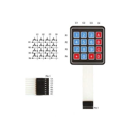 TECLADO MEMBRANA X TECLAS CON ADHESIVO