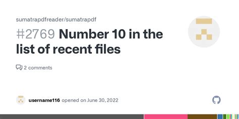 number 10 in the list of recent files · issue 2769 · sumatrapdfreader