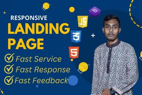 i will create responsive lading page website using html css bootstrap for 50 freelancer pulin
