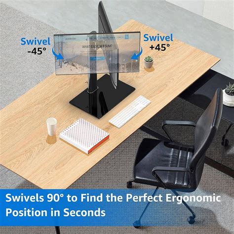 Mountup Single Monitor Desk Stand For 13 32 Monitors Mu1003