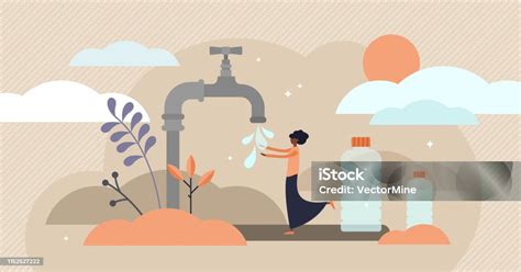 마시는 물 벡터 일러스트입니다 플랫 작은 아프리카 음료수 사람 개념 물에 대한 스톡 벡터 아트 및 기타 이미지 물 광물질