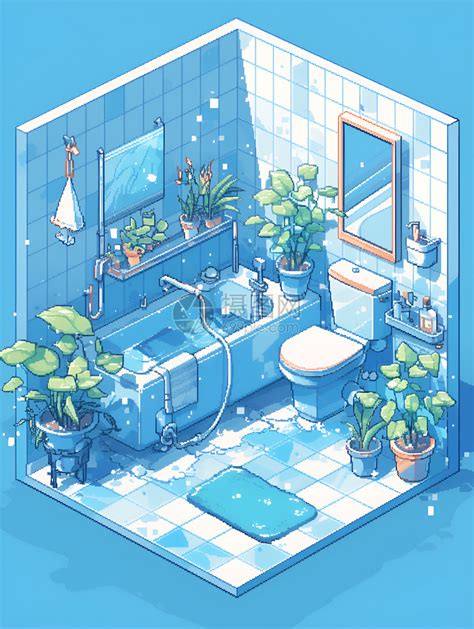 浴室里的浴缸插画图片下载 正版图片601859931 摄图网