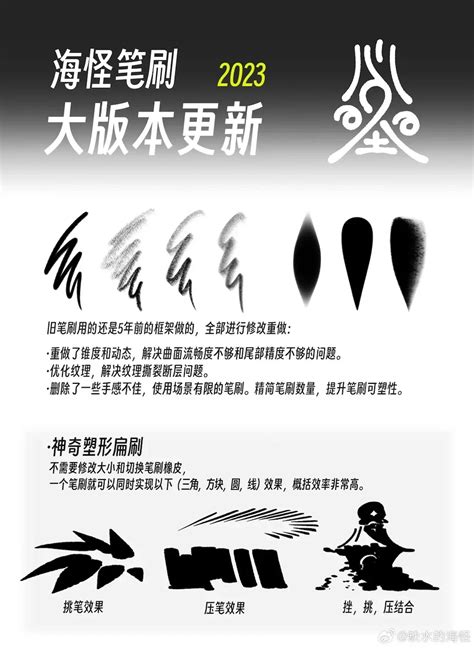 海怪笔刷大版本更新啦！刚更新的海怪笔刷上手效果依然是这么好用！ 哔哩哔哩