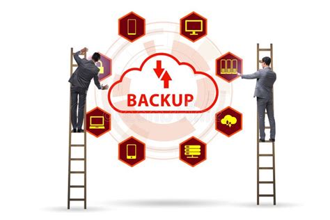 Disaster Recovery Plan And Backup Concept Stock Illustration