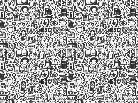 Seamless Internet Network Pattern Stock Vector Illustration Of