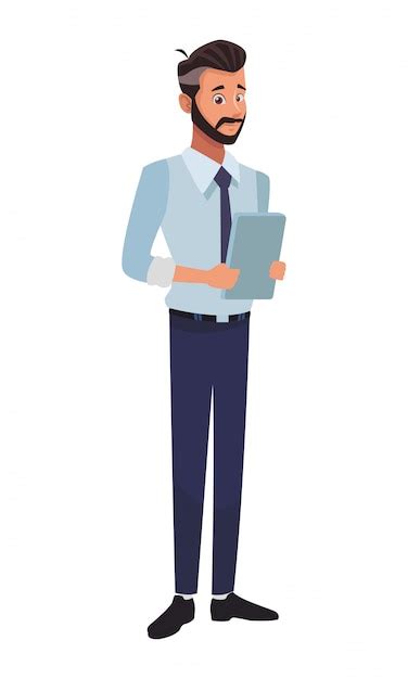 Dibujo De Un Empresario Empresario De Dibujos Animados Royaltyfree